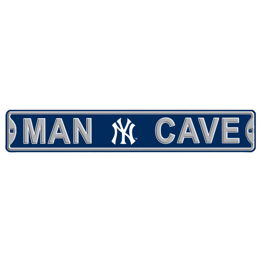 New York Yankees- MAN CAVE - Embossed Steel Street Sign ...