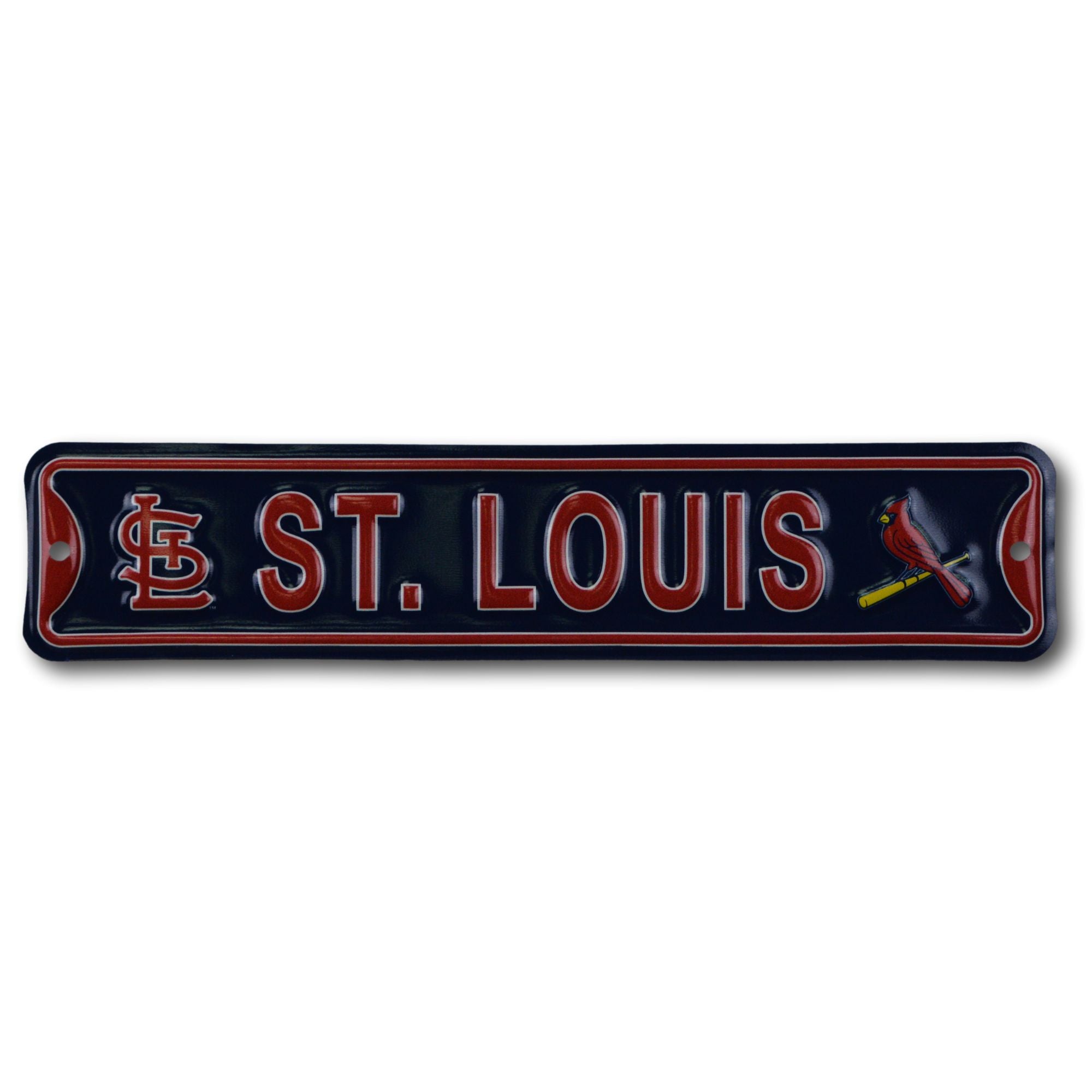 St. Louis Cardinals -CITY LOGO- Steel Embossed MLB Mini Street Sign ...
