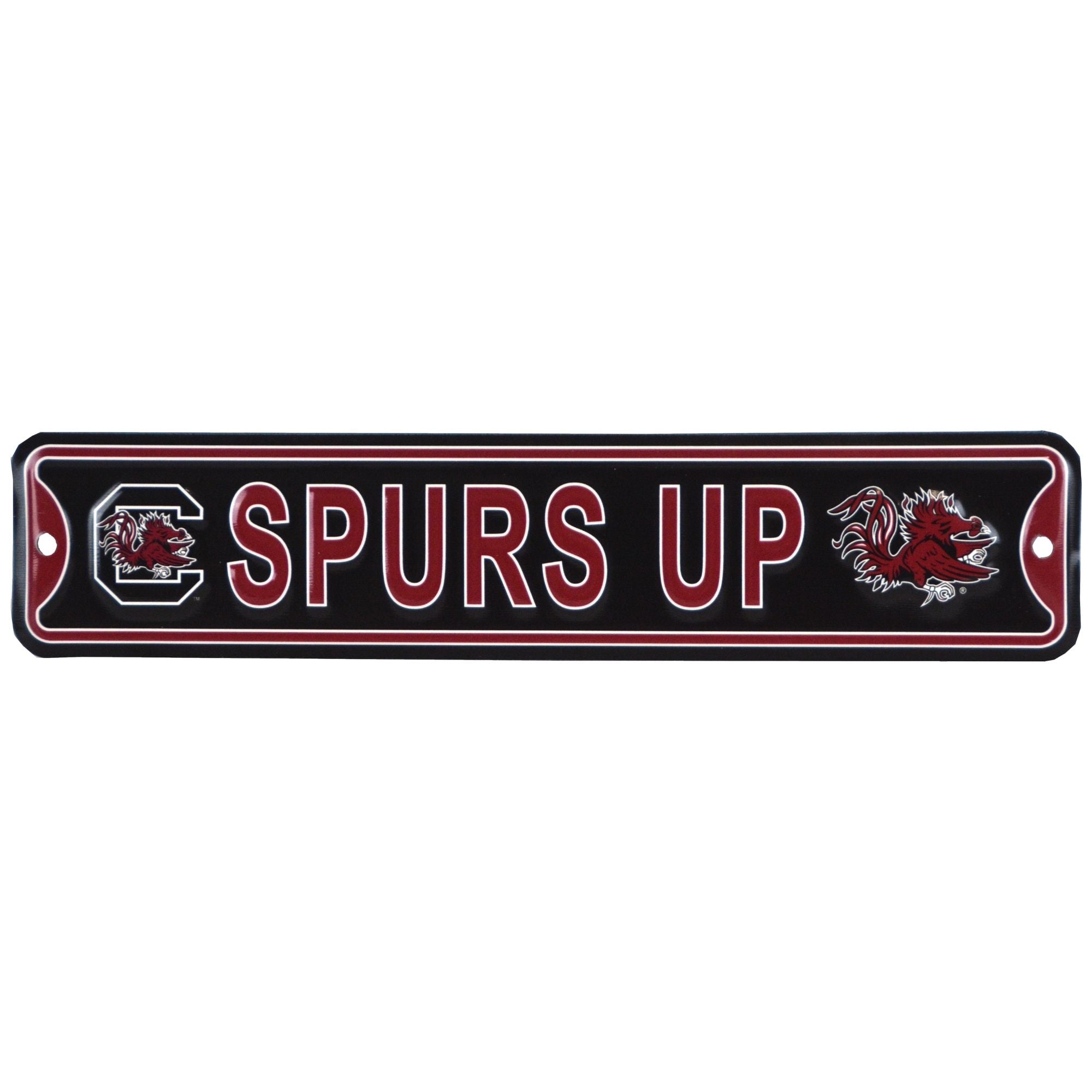 South Carolina -Spurs Up - Steel Embossed NCAA Mini Street Sign ...