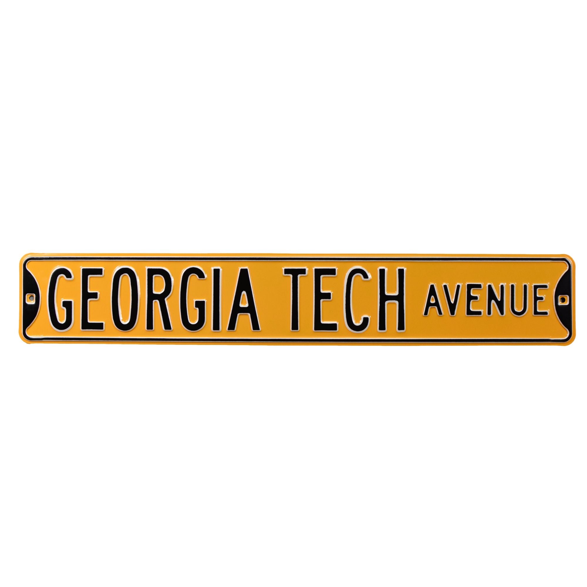Georgia Tech Ave - Embossed Steel Street Sign – authenticstreetsigns