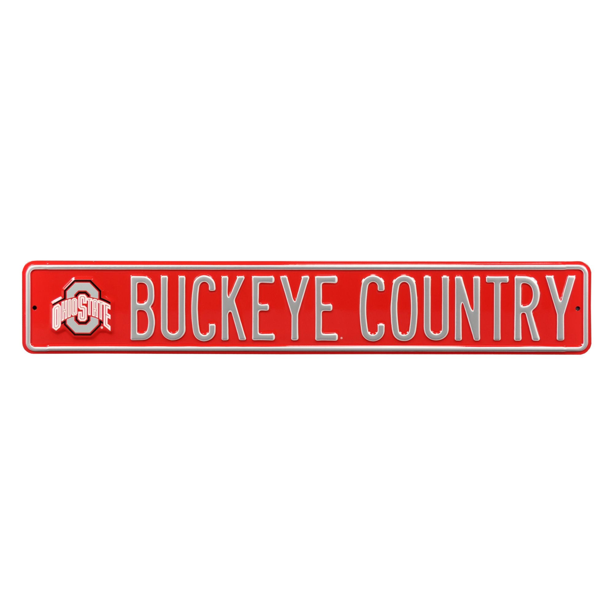 Buckeye Country- Ohio State Buckeyes - Embossed Steel Street Sign ...