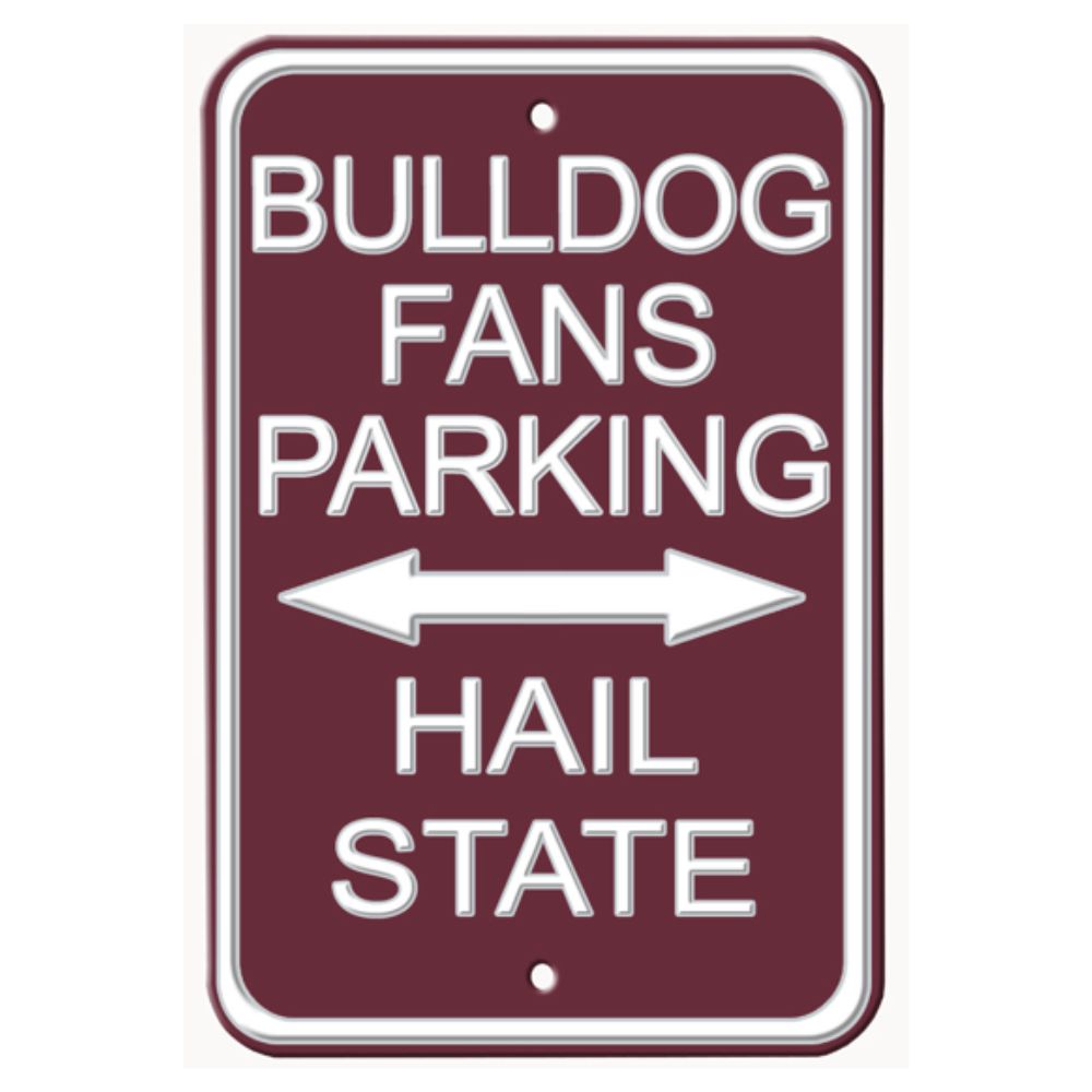 MSU/HAIL State - Mississippi State Bulldogs - Embossed Steel Parking S ...