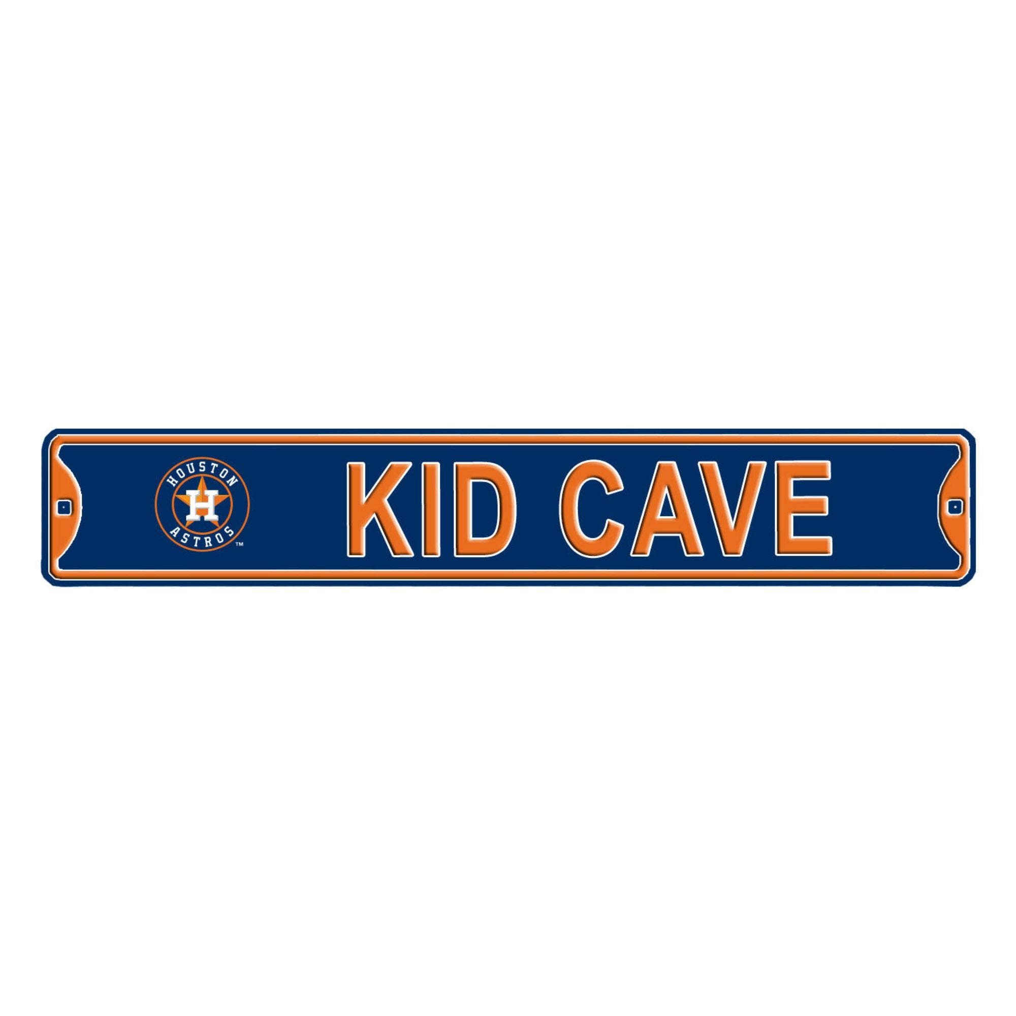 Houston Astros - KID CAVE -Steel Embossed MLB Mini Street Sign ...
