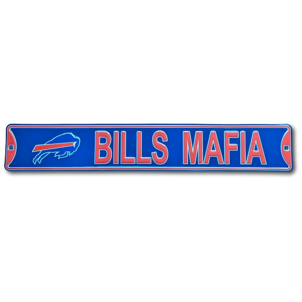 Buffalo Bills - Bills Mafia w/logo - Embossed Steel Street Sign ...