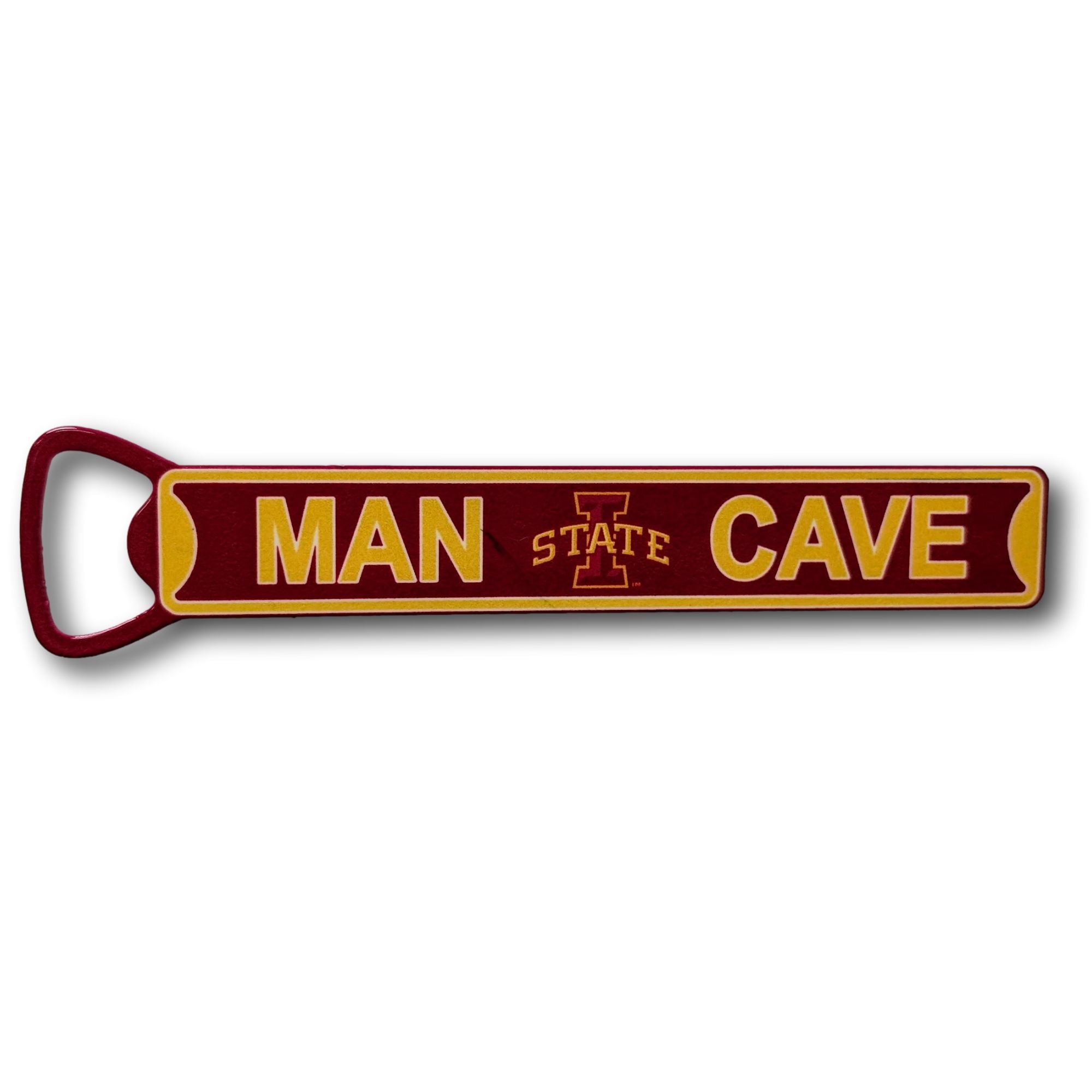 Iowa State Man Cave - Steel Bottle Opener – authenticstreetsigns