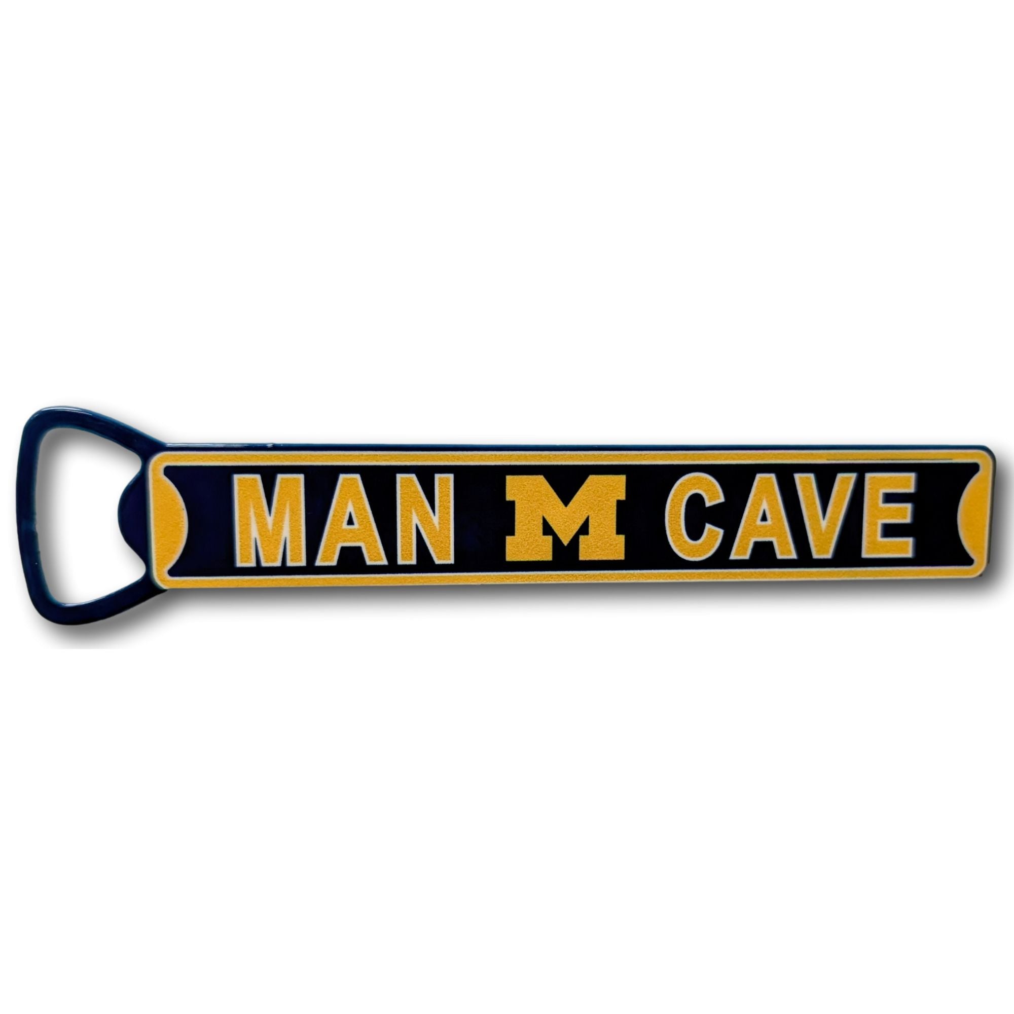 Michigan Man Cave - Steel Bottle Opener – authenticstreetsigns