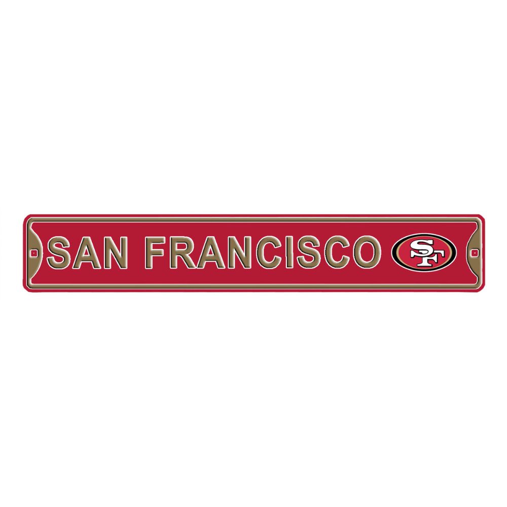 San Francisco 49ers - CITY LOGO - Steel Embossed NFL Mini Street Signs ...