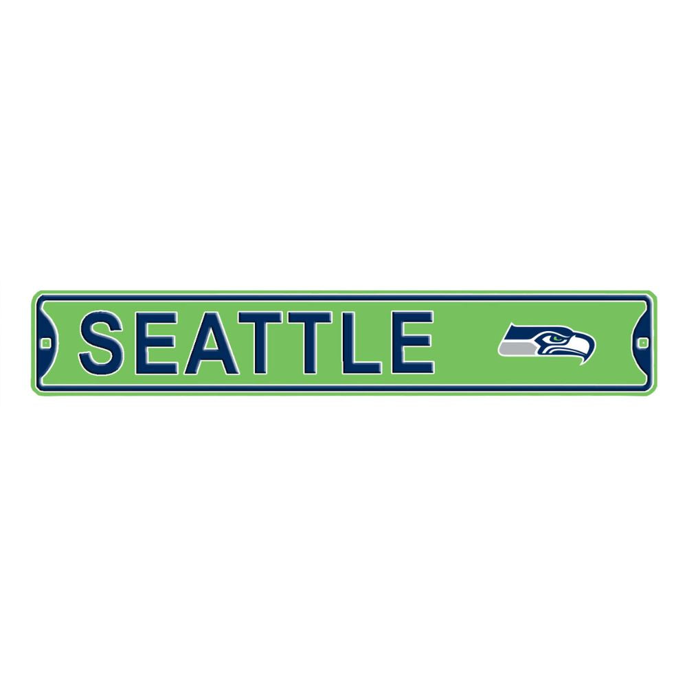 Seattle Seahawks - CITY LOGO - Steel Embossed NFL Mini Street Signs ...