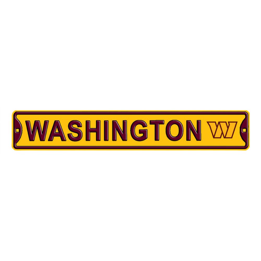 Washington Commanders - CITY LOGO - Steel Embossed NFL Mini Street Sig ...