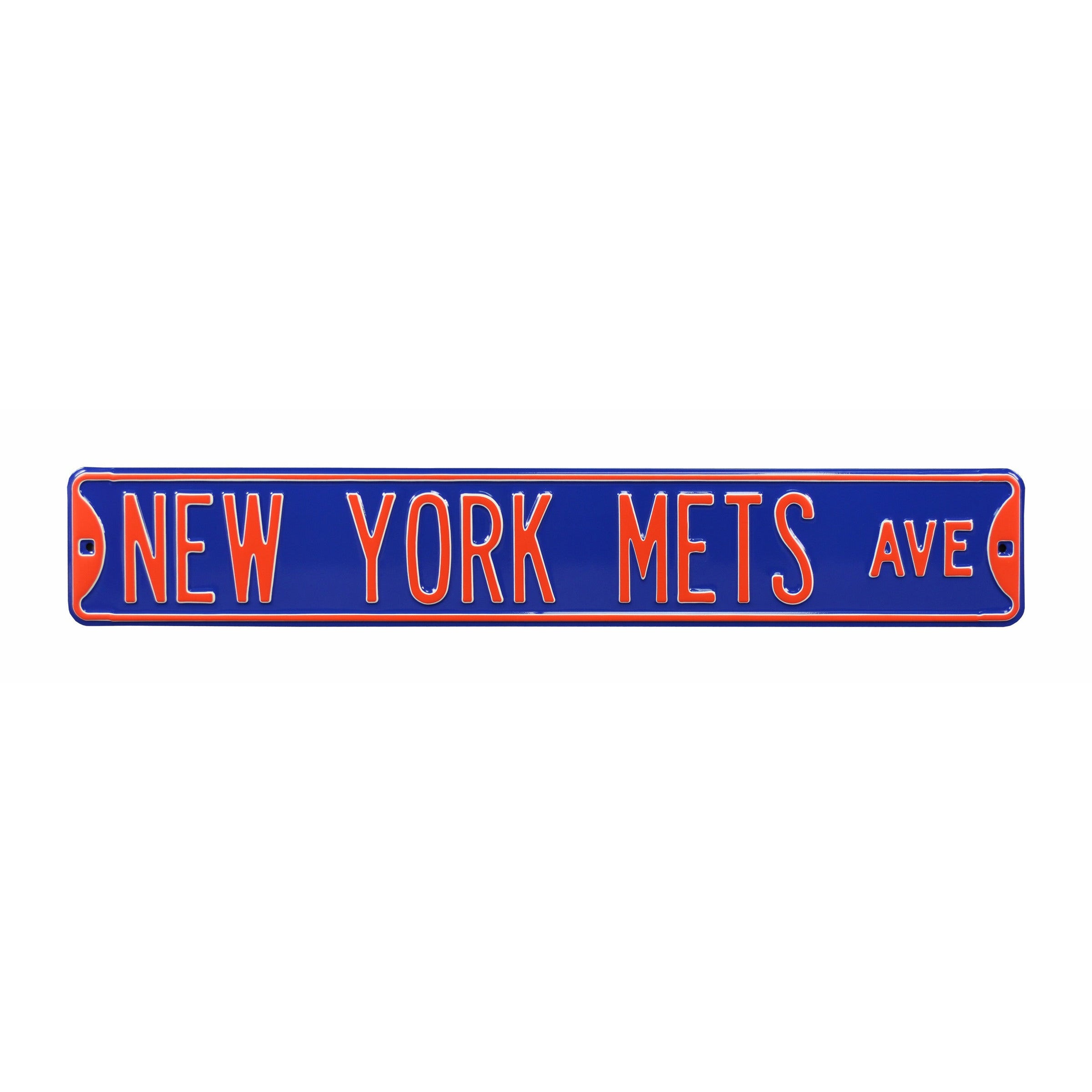 New York Mets - NEW YORK METS AVE - Blue Embossed Steel Street Sign ...