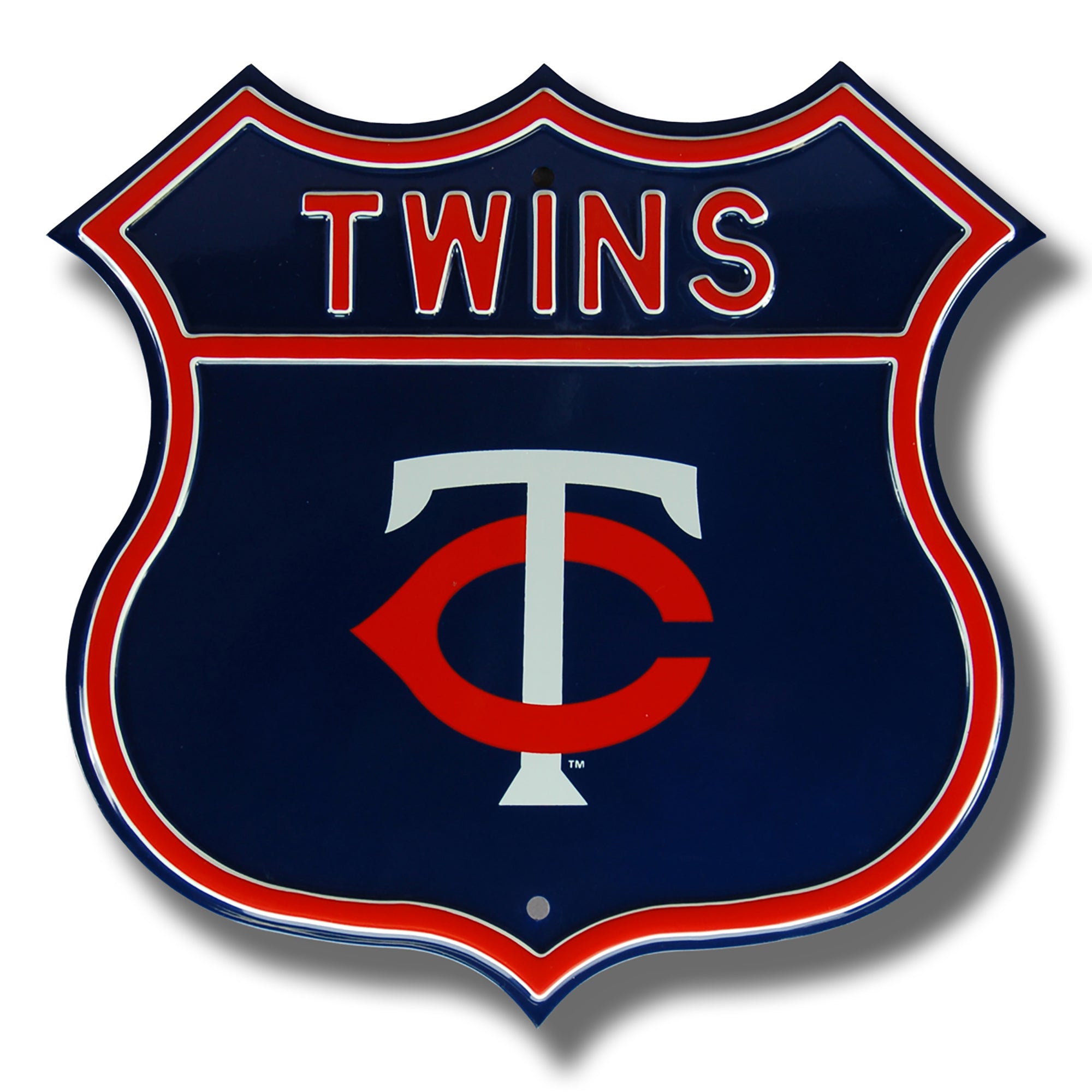 Minnesota Twins Embossed Steel Route Sign – authenticstreetsigns