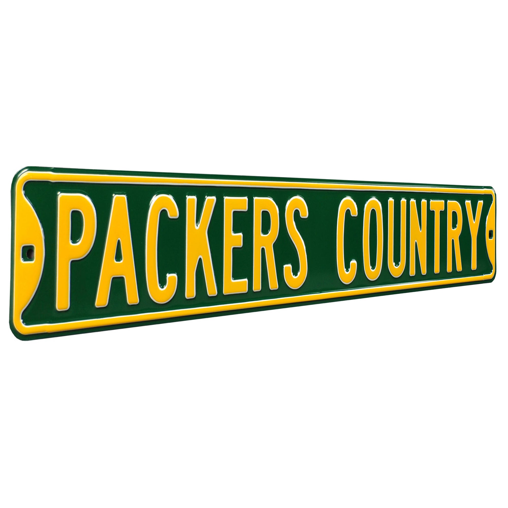 Green Bay Packers - PACKERS COUNTRY - Embossed Steel Street Sign ...