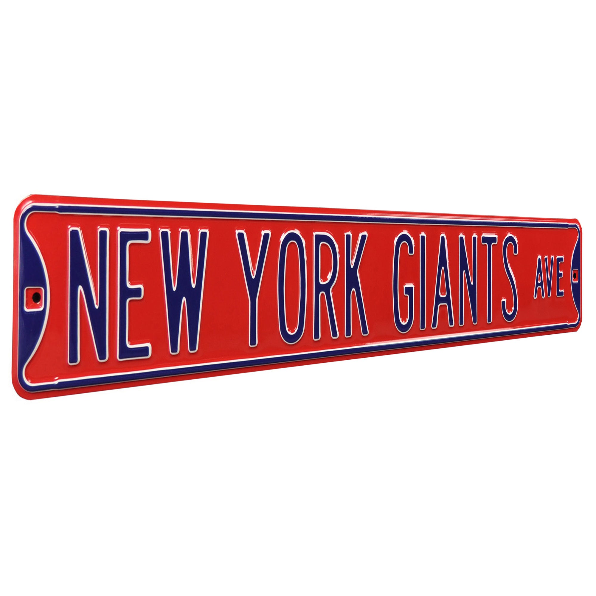 New York Giants - NEW YORK GIANTS AVE - Red Embossed Steel Street Sign ...
