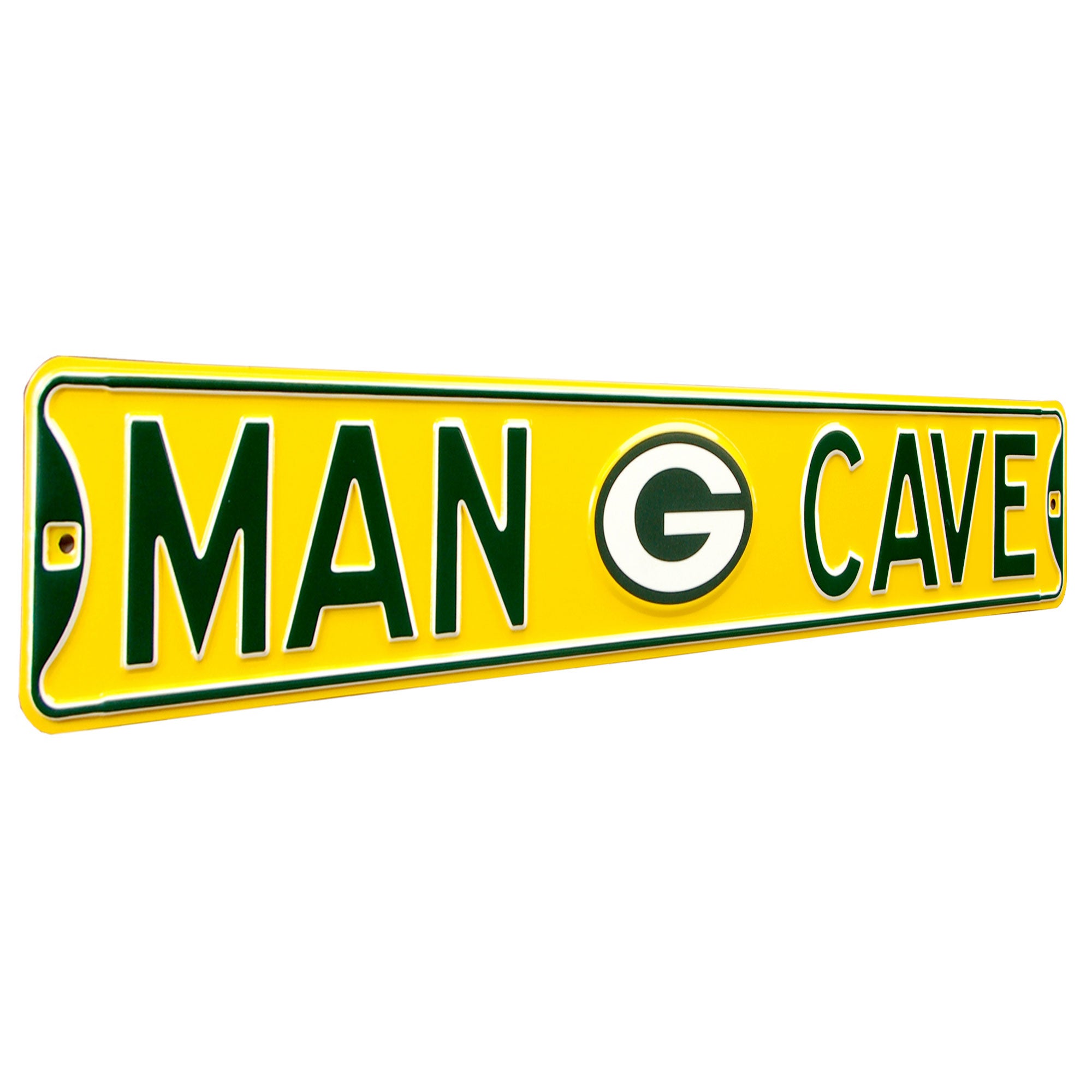 Green Bay Packers - MAN CAVE - Embossed Steel Street Sign ...