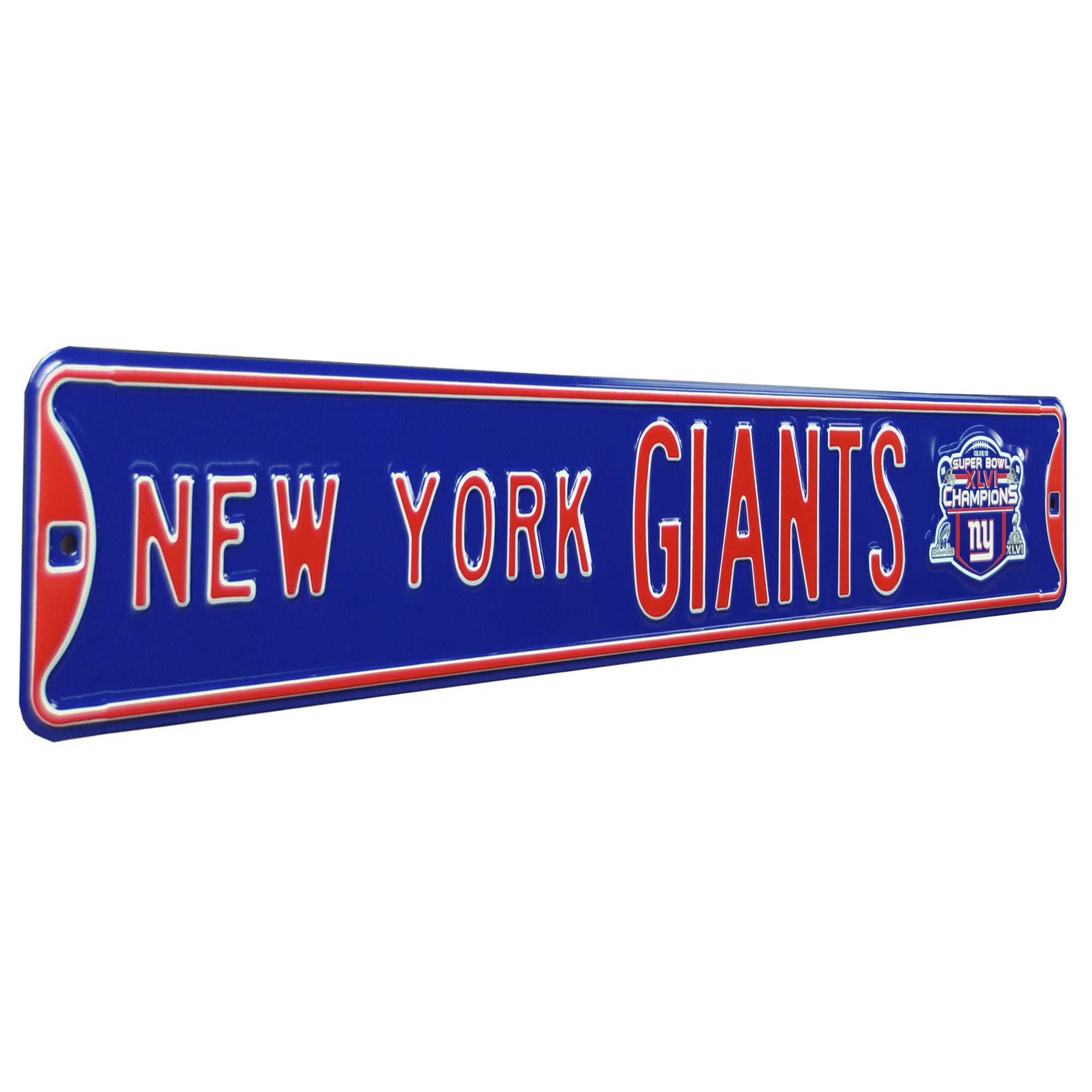 New York Giants - NEW YORK GIANTS SB XLVI - Embossed Steel Street Sign ...