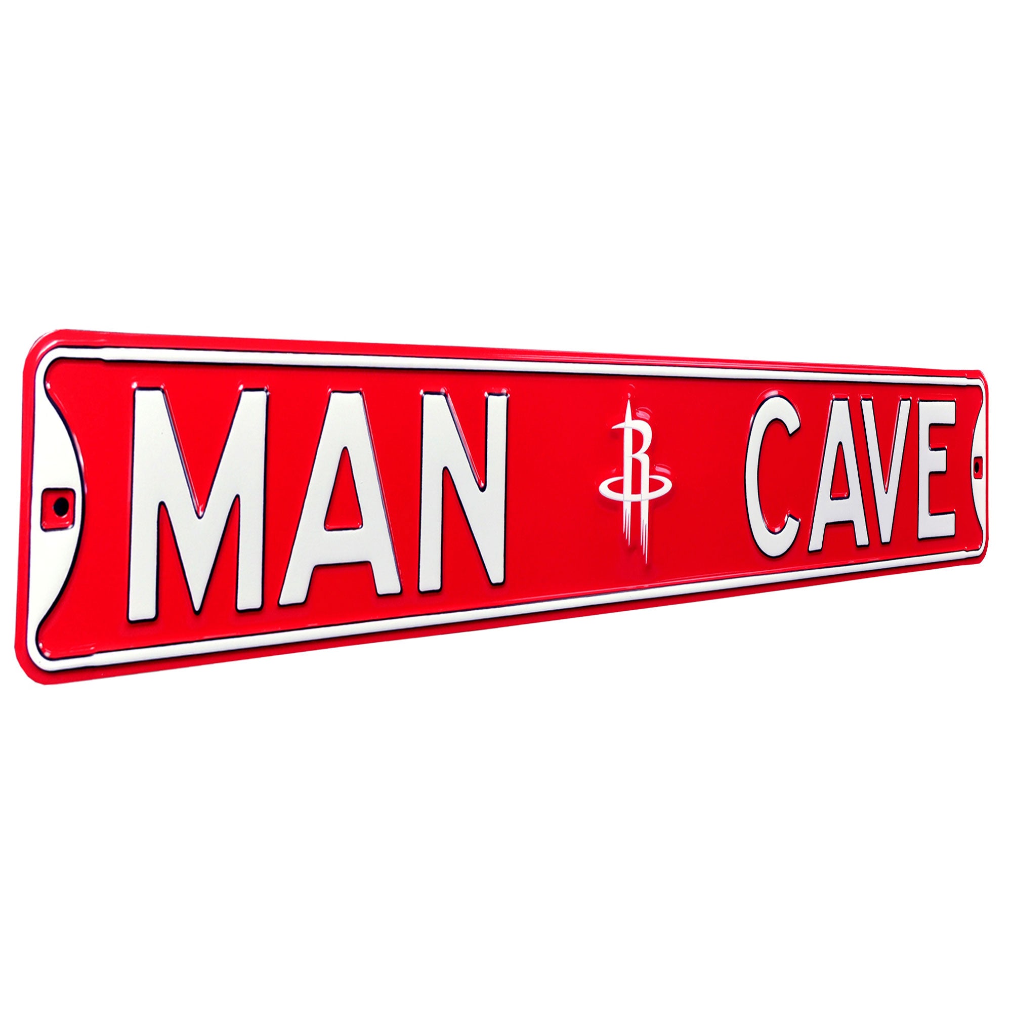 Houston Rockets - MAN CAVE - Embossed Steel Street Sign ...