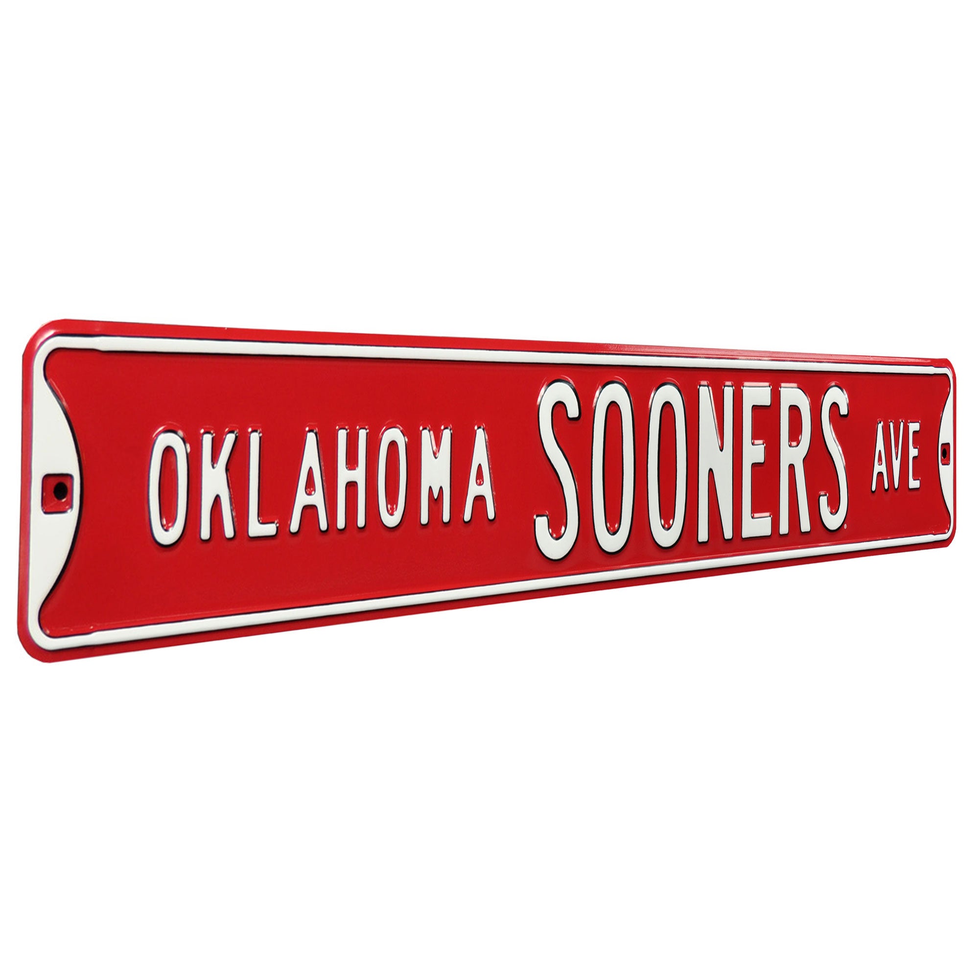 Oklahoma Sooners - OKLAHOMA SOONERS AVE - Embossed Steel Street Sign ...