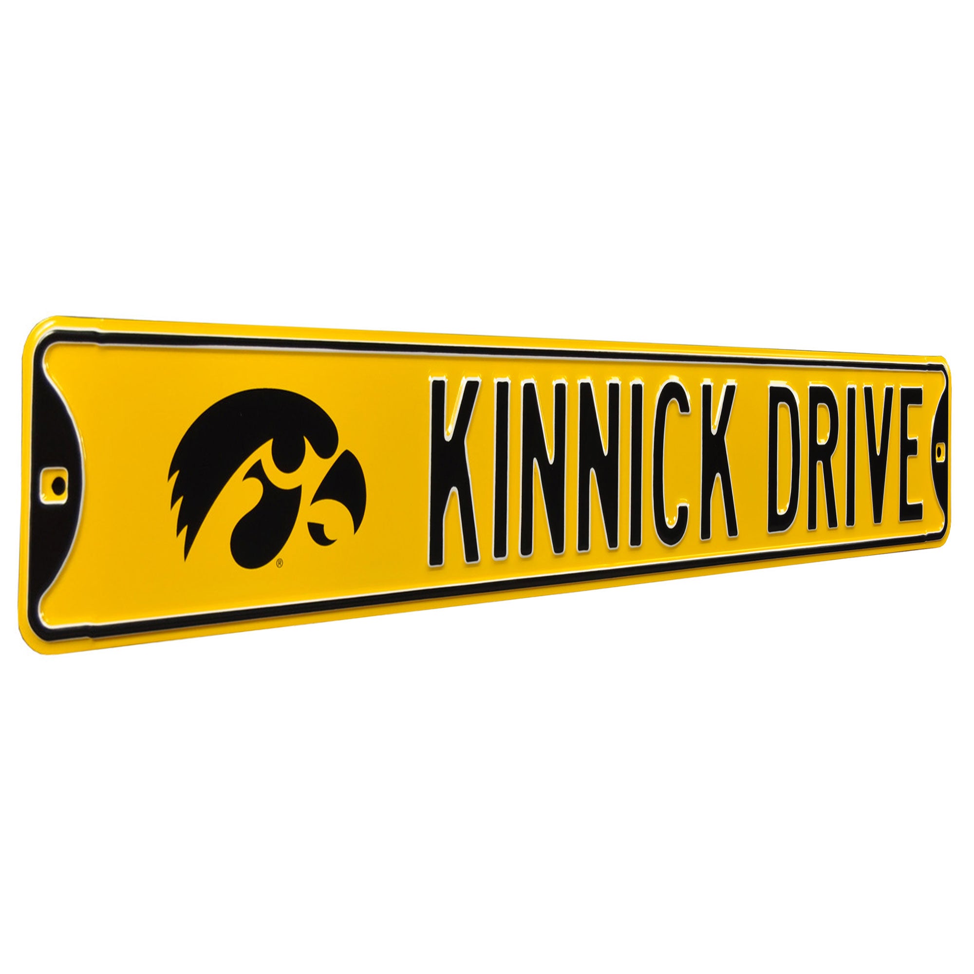 Iowa Hawkeyes - KINNICK DRIVE - Embossed Steel Street Sign ...