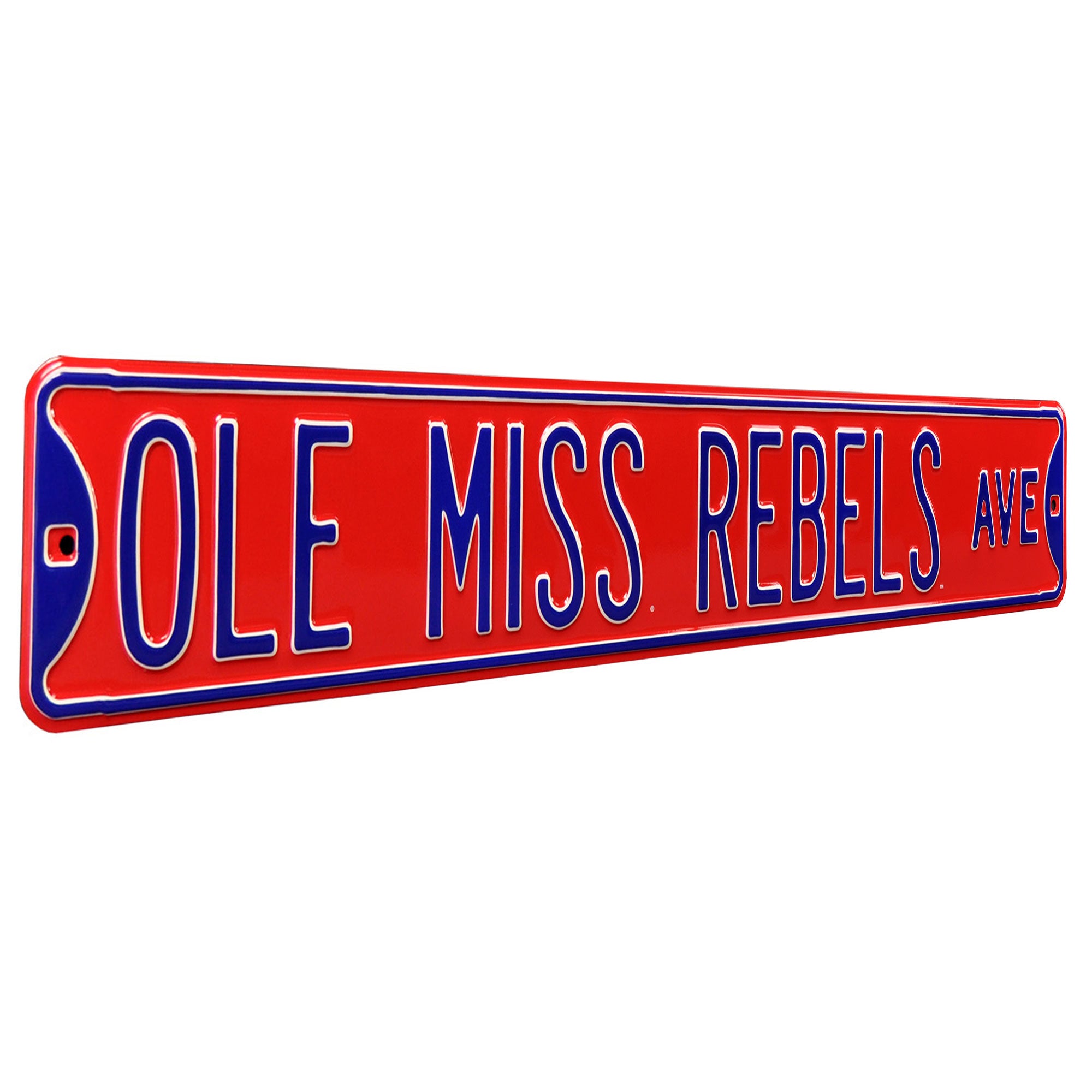 Ole Miss Rebels - OLE MISS REBELS AVE - Embossed Steel Street Sign ...