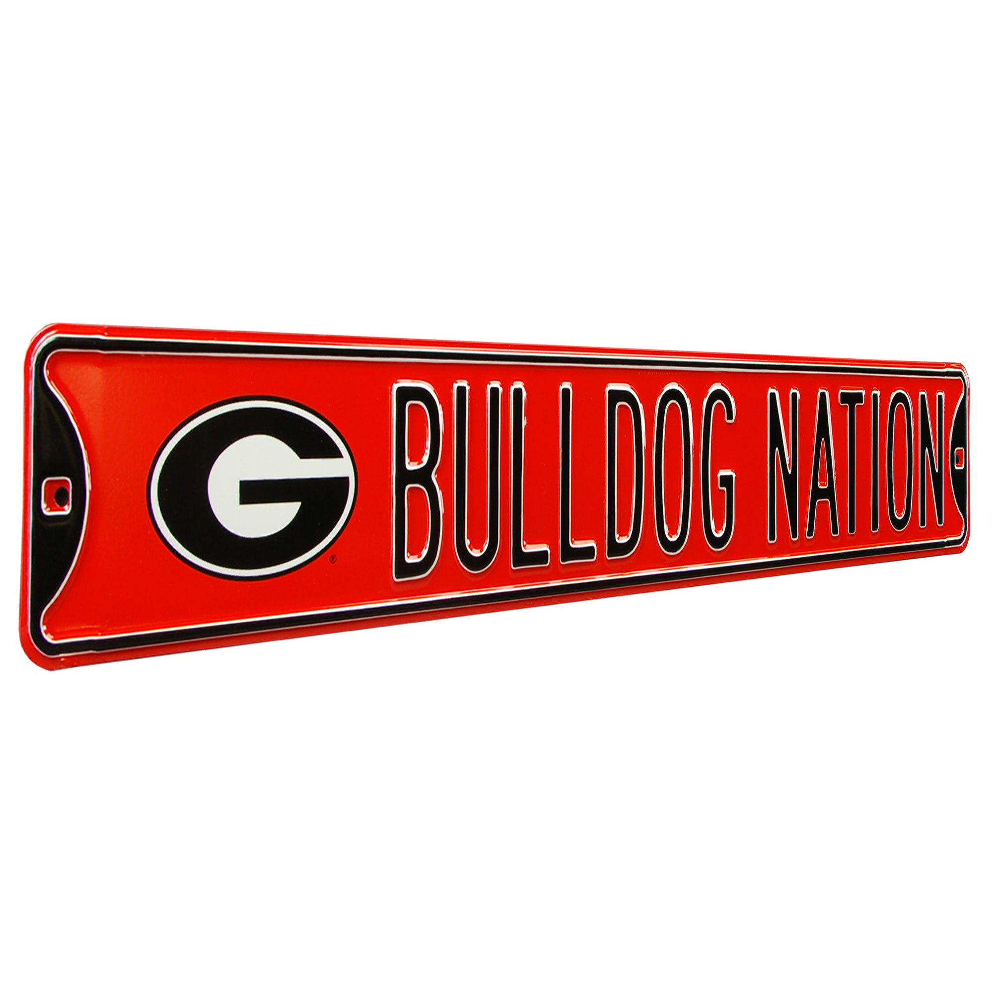Georgia Bulldogs - BULLDOG NATION - Embossed Steel Street Sign ...