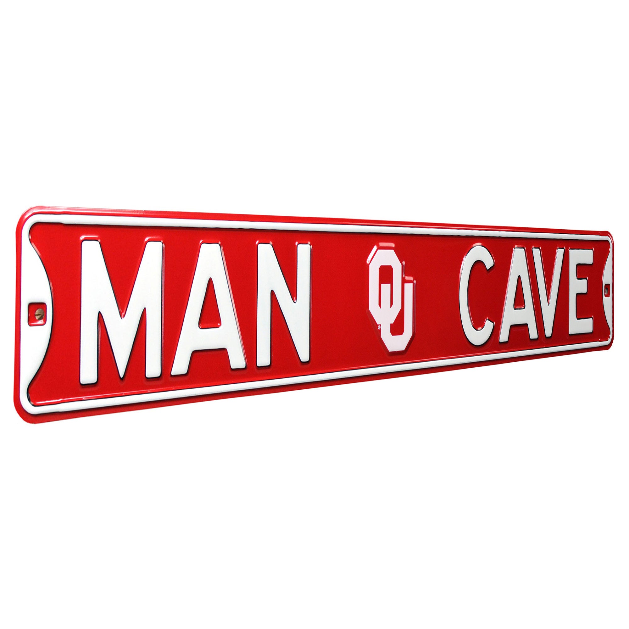Oklahoma Sooners - MAN CAVE - Embossed Steel Street Sign ...
