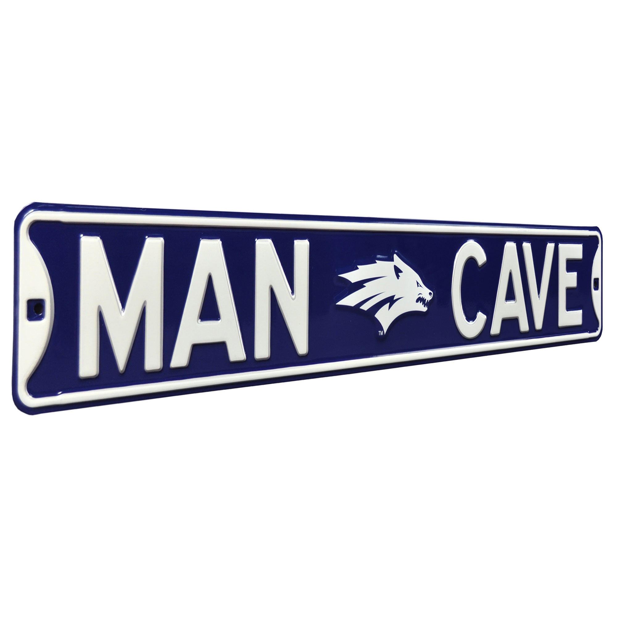 Nevada Wolfpack - MAN CAVE - Embossed Steel Street Sign ...